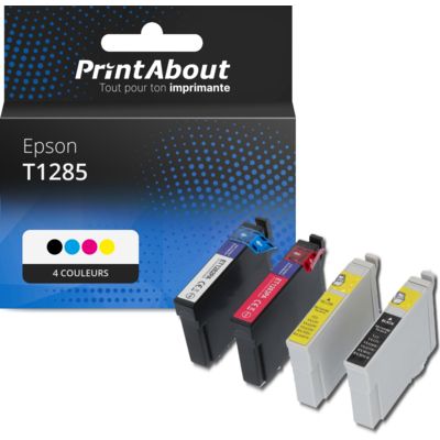 Acheter Marque propre Epson T1285 Cartouche d'encre 4 couleurs ...
