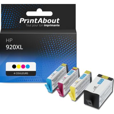 Marque propre HP 920XL Cartouche d'encre 4 couleurs (C2N92AE) Multipack ...