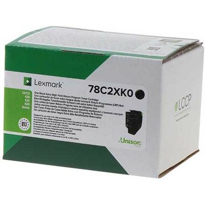 Lexmark 78C2XK0 Toner Zwart Hoge capaciteit kopen? | PrintAbout